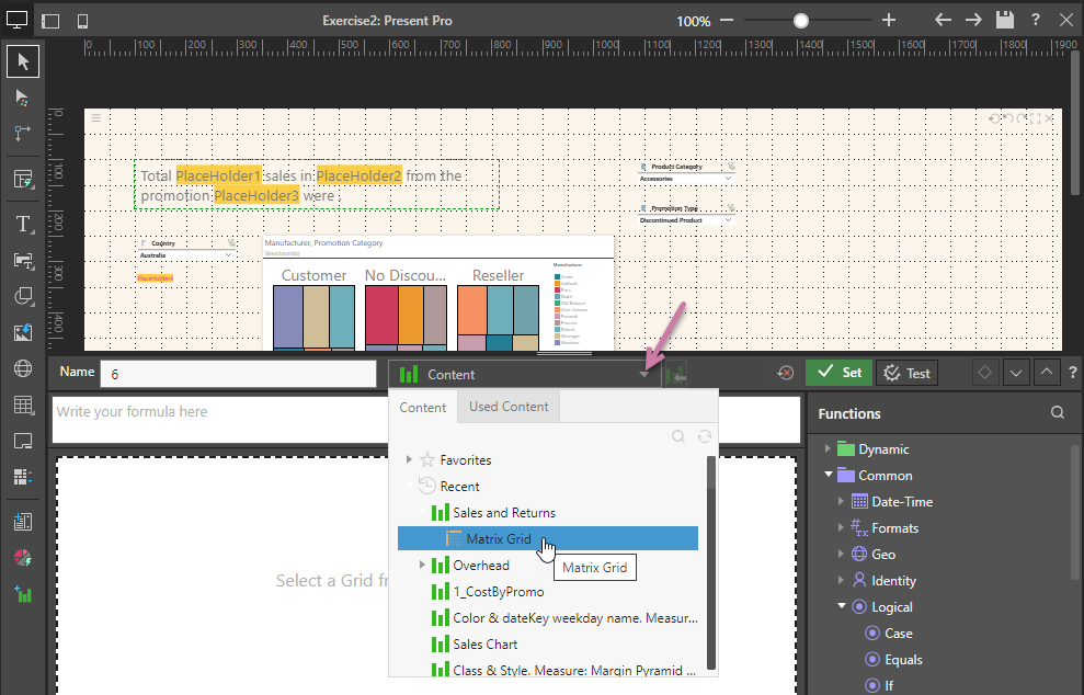 Dynamic Text in Present Pro